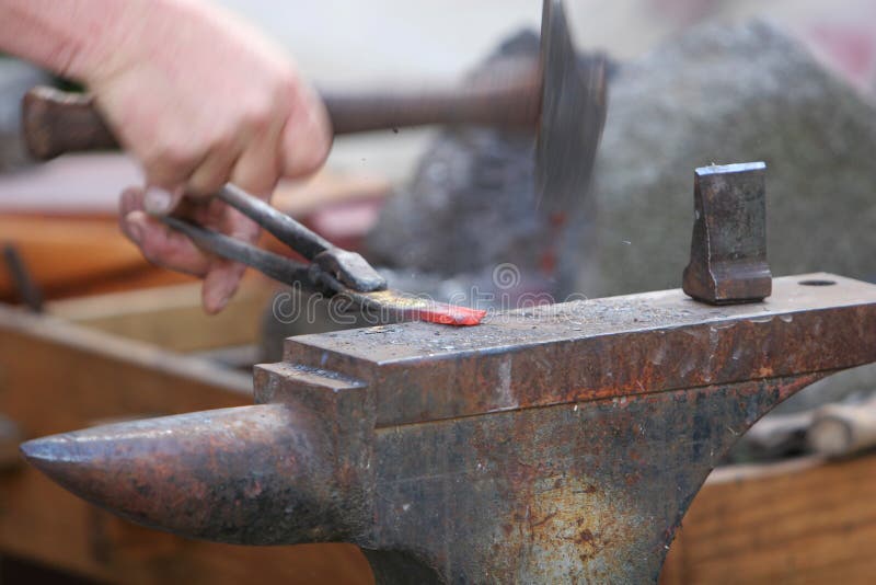 Hammer and anvil stock photo. Image of craftsman, craftmanship - 897602