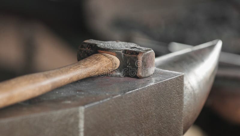 Hammer and Anvil stock photo. Image of closeup, shop - 34502070