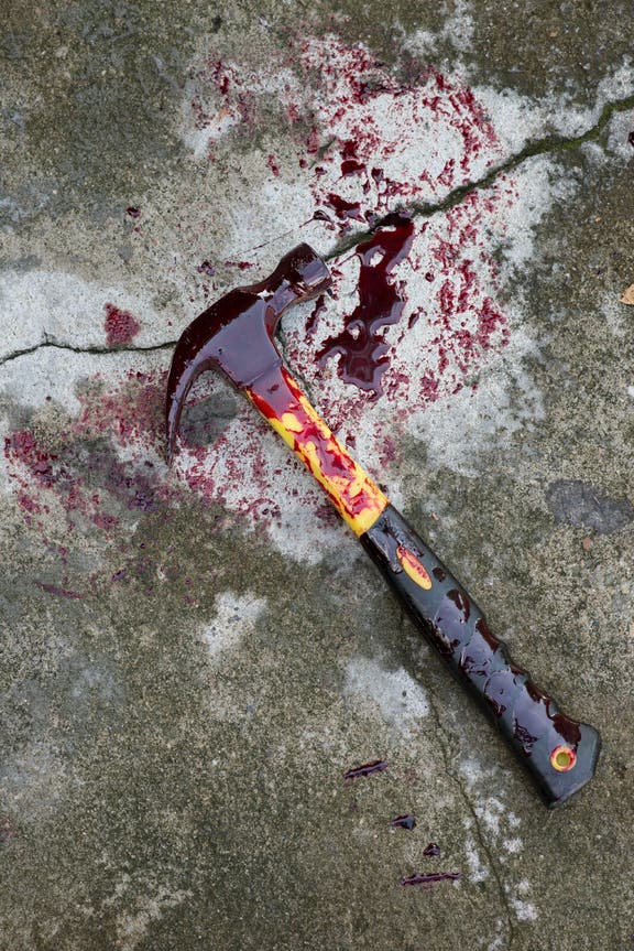 Hammer with blood stock image. Image of aggression, fighting - 41681355
