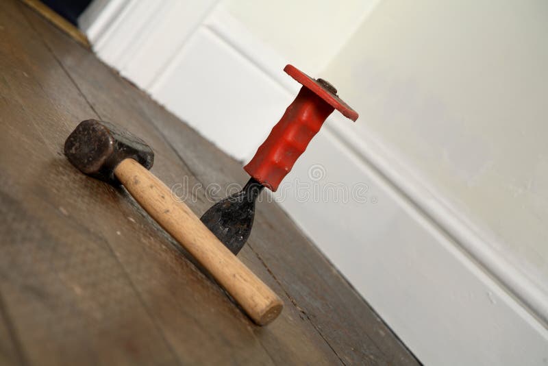 Hammer and chisel stock image. Image of tools, hardwood - 1682625