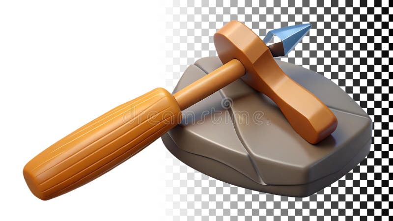 Hammer and Chisel for Construction and Stone Carving Png Transparent ...