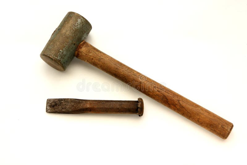 Hammer and chisel stock image. Image of metal, chisel - 49097597