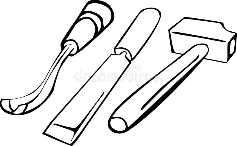 Carving Tools Stock Illustrations – 654 Carving Tools Stock ...