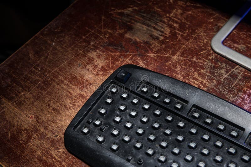 Hammer on Computer Keyboard with Damaged Keys Stock Photo - Image of ...