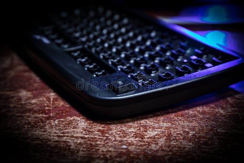 Hammer on Computer Keyboard with Damaged Keys Stock Image - Image of ...