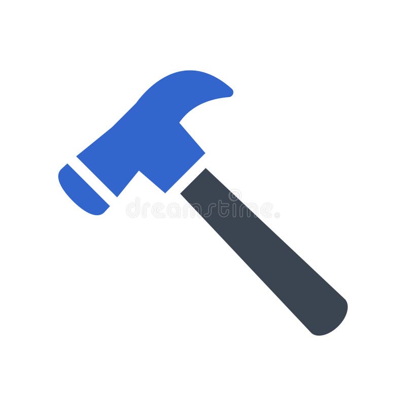 Hammer, Construction Tool Icon Stock Vector - Illustration of hammer ...