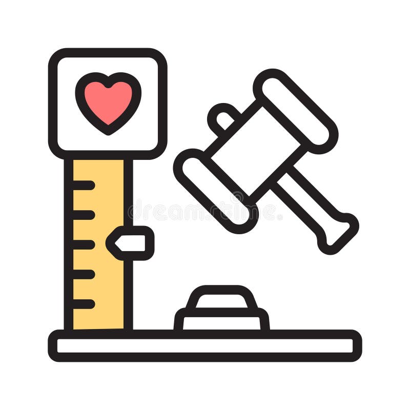 Hammer Game, Strength Tester Vector Design Stock Vector - Illustration ...