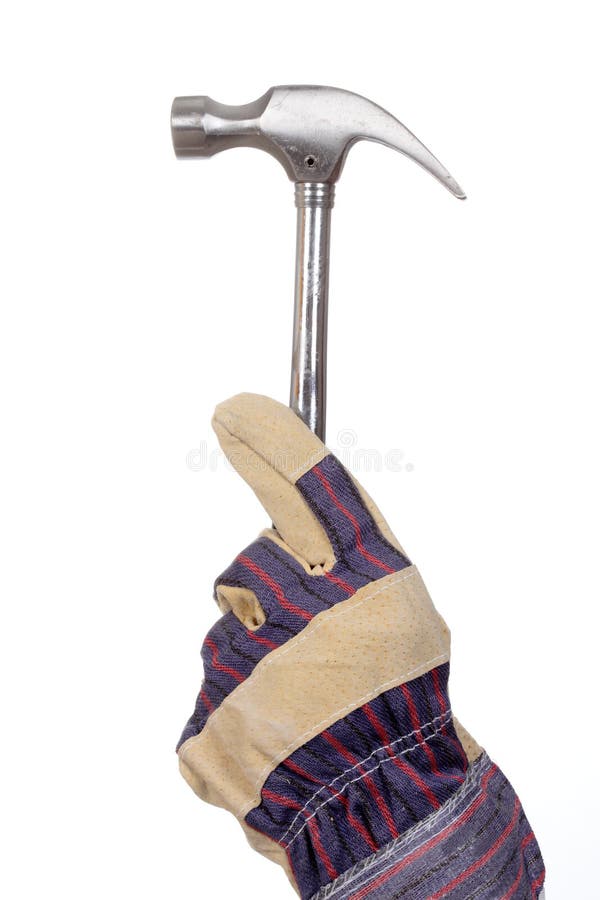 Hammer and glove stock photo. Image of protection, hammer - 40220636