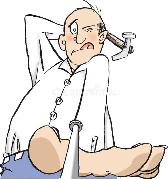 Hammer guy stock illustration. Illustration of smash, cartoon - 351643