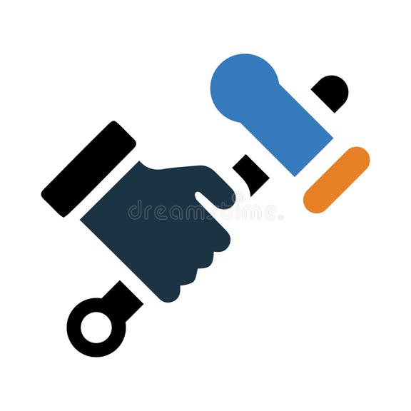 Hammer, Hand, Hammer on Hand Icon Stock Vector - Illustration of fist ...