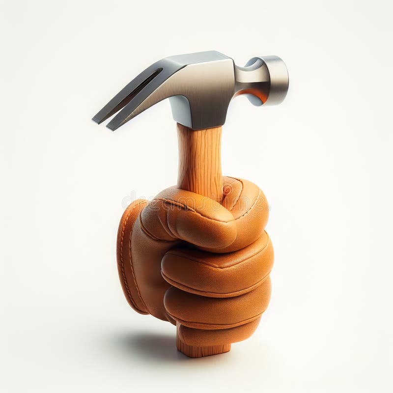 Hammer in the Hand of a Master. Stock Illustration - Illustration of ...