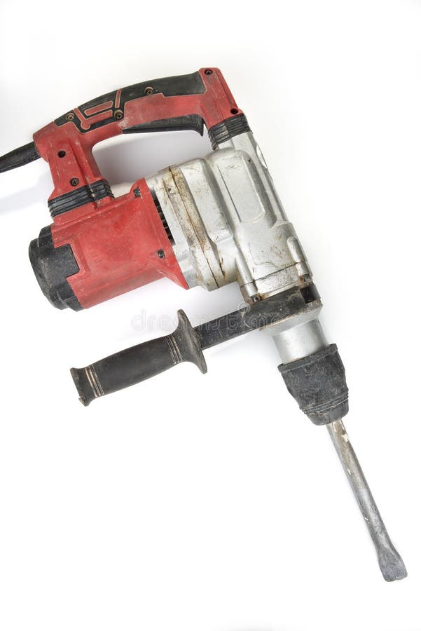 Hammer Heavy Duty Drilling Machine on a White Stock Photo - Image of ...