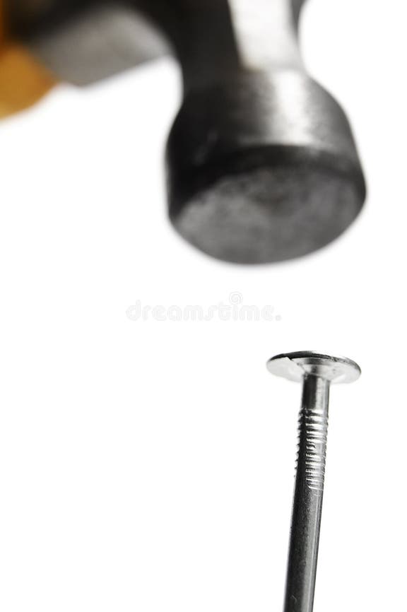 Hammer hit stock image. Image of carpenter, force, round - 6799775