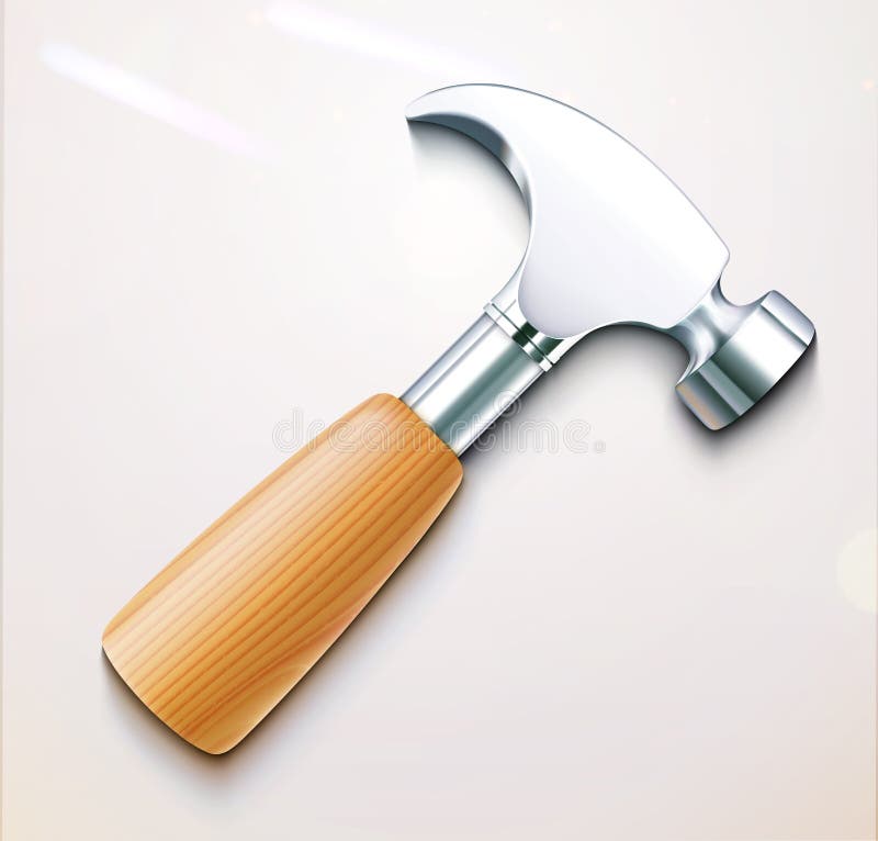 Hammer icon stock vector. Illustration of handle, hammer - 27964447
