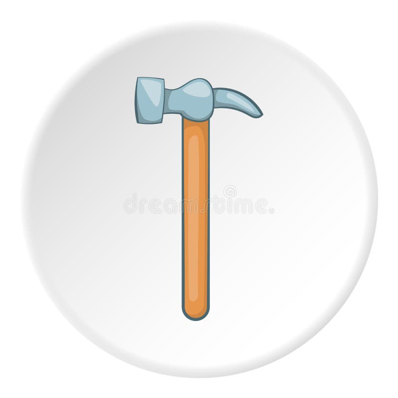 Hammer icon, cartoon style stock vector. Illustration of repair - 79588973