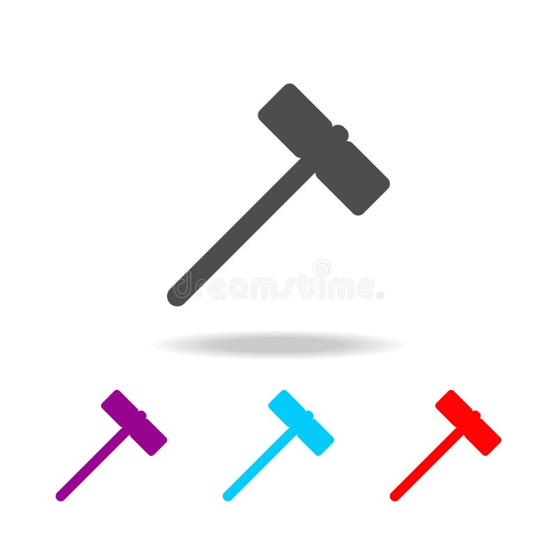 Hammer Icon. Elements of Construction Materials in Multi Colored Icons ...
