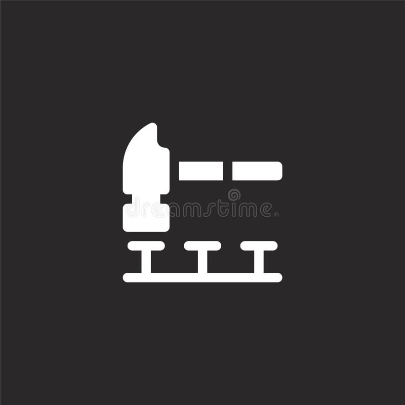 Hammer Icon. Filled Hammer Icon for Website Design and Mobile, App ...