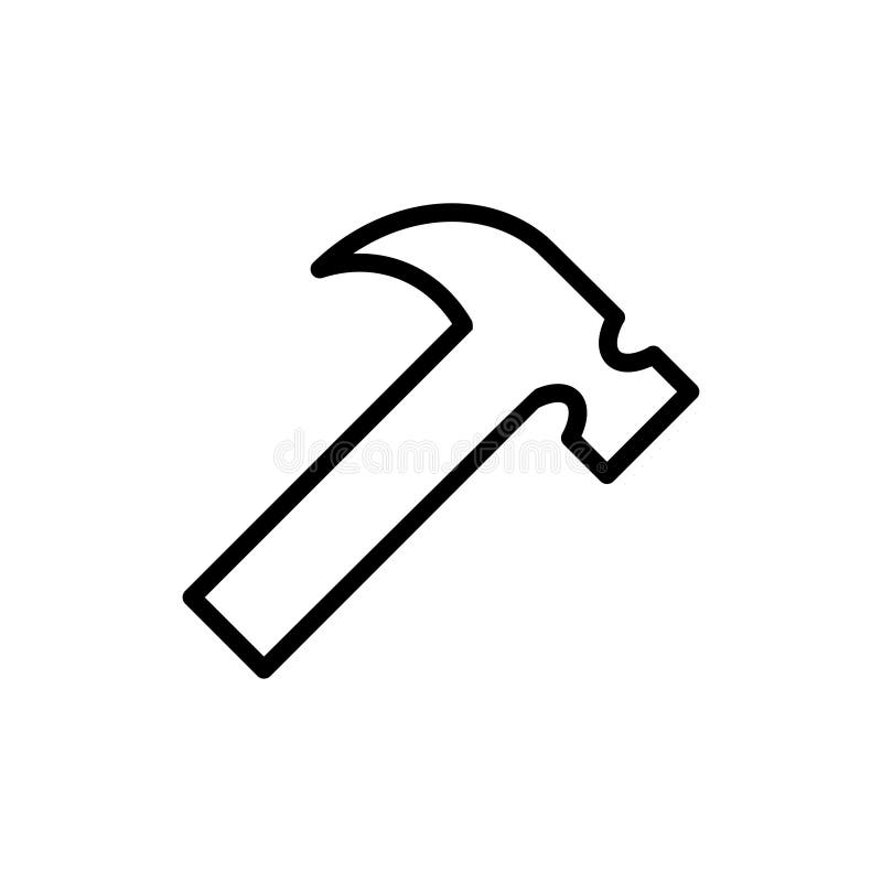 Hammer Icon Flat Vector Template Design Trendy Stock Vector ...