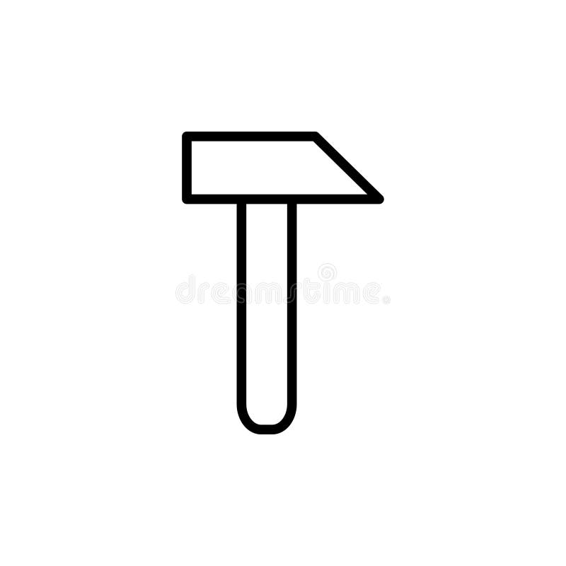 Hammer Icon Flat Vector Template Design Trendy Stock Vector ...