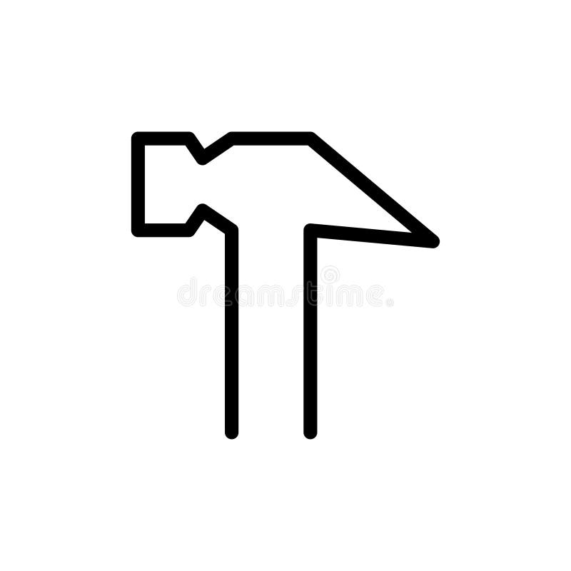 Hammer Icon Flat Vector Template Design Trendy Stock Vector ...