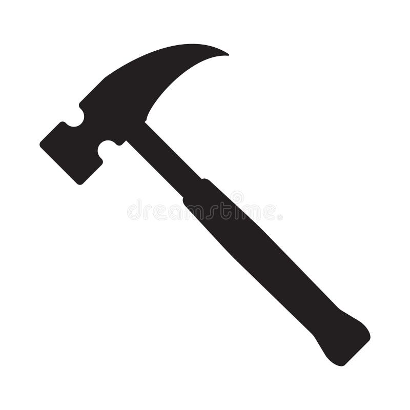 Hammer Icon, Hammer Symbol, Vector. Stock Vector - Illustration of ...