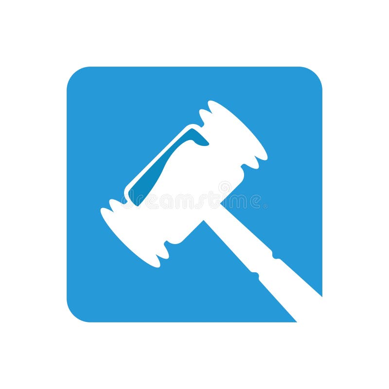 Hammer icon logo design stock vector. Illustration of logo - 333782203