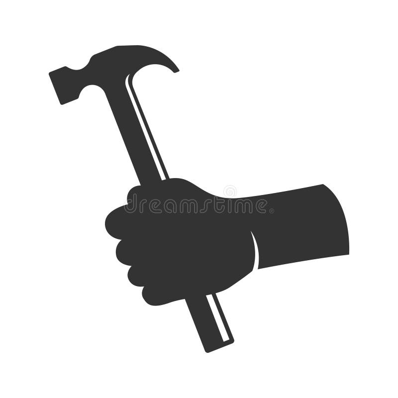 Hammer icon logo design stock vector. Illustration of engineer - 333782220