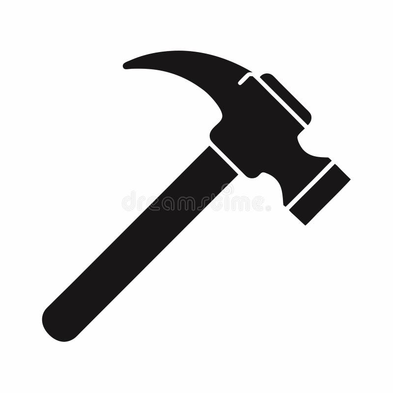 A Hammer Icon is a Minimalistic Graphic Representation of a Hammer ...