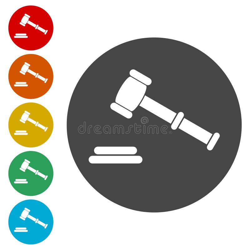 Hammer Icon, House Repair Hammer Flat Icon Stock Vector - Illustration ...