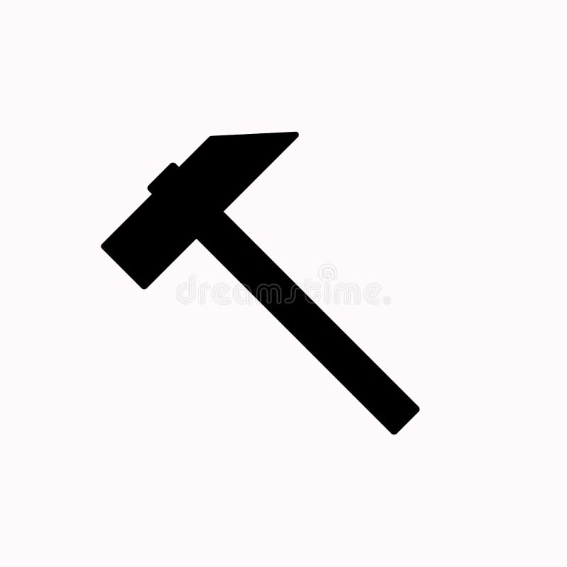Hammer Icon, Hammer Symbol, Vector Stock Illustration - Illustration of ...