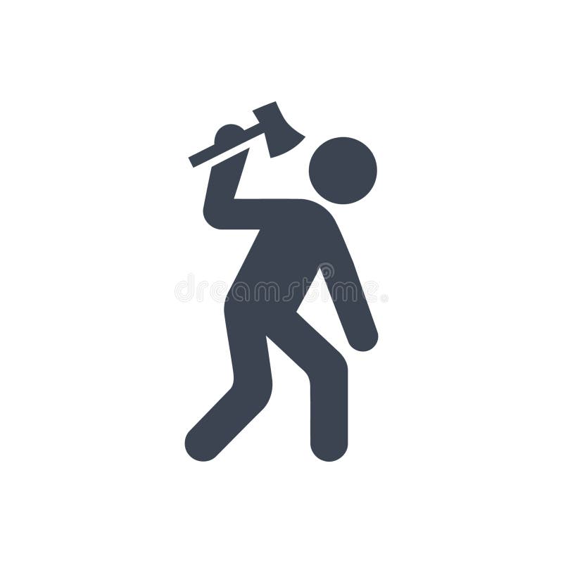 Hammer Icon stock vector. Illustration of action, target - 374474450