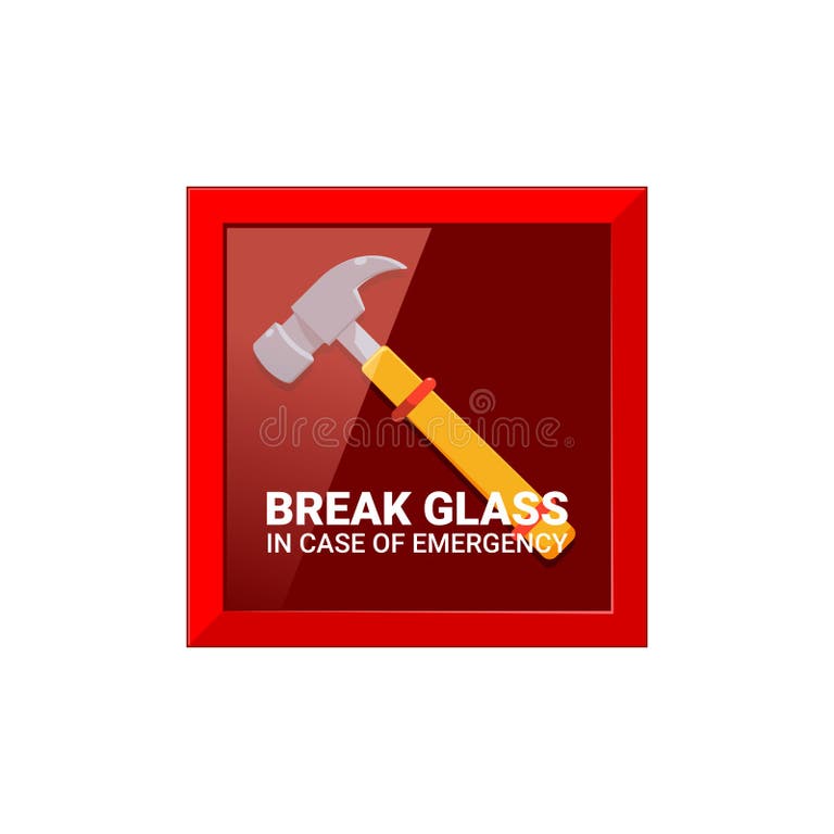 Break Glass Case Emergency Stock Illustrations – 177 Break Glass Case ...