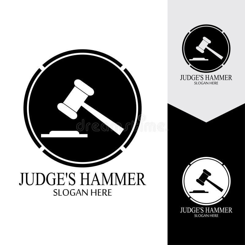 Hammer of a Judge Icon Vector Stock Vector - Illustration of court ...