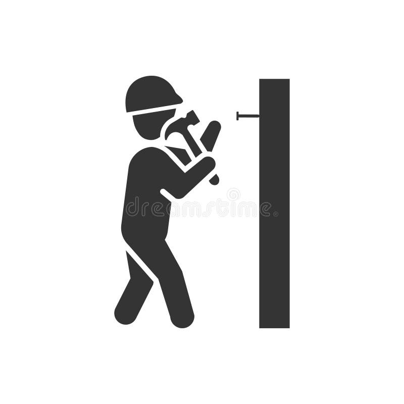 Knocking Icon in Trendy Design Style. Knocking Icon Isolated on White ...