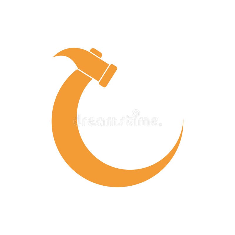 Hammer logo icon stock vector. Illustration of design - 310741097
