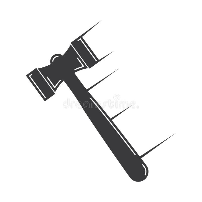 Hammer Logo Icon Vector Flat Design Stock Vector - Illustration of ...