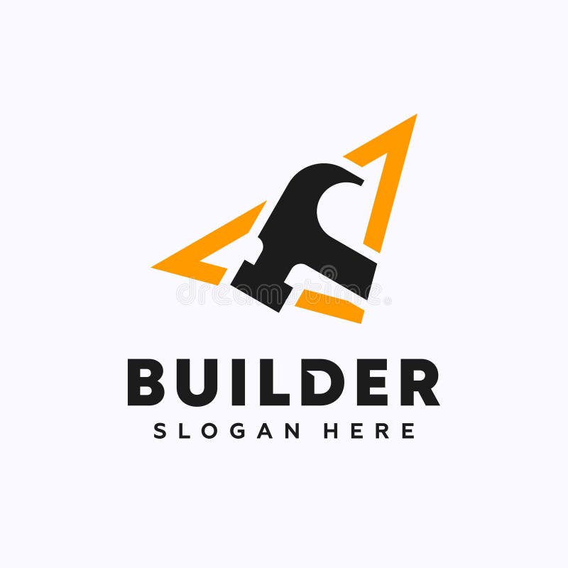 Hammer Logo Vector stock illustration. Illustration of company - 374652486