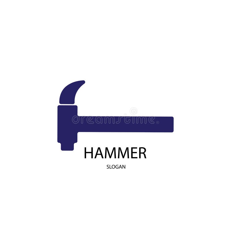 Hammer logo vector stock vector. Illustration of worker - 174359771