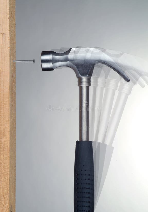Hammer and nail stock photo. Image of detail, handy, loosen - 1310572