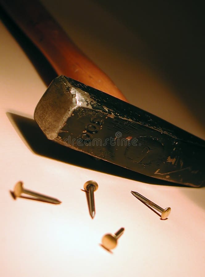 Hammer and nails stock image. Image of nails, craftworker - 6259
