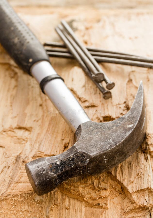 Hammer and Nails stock image. Image of smash, fall, swing - 279673