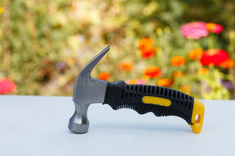 Hammer Is A New Beautiful Builder Tool Stock Image - Image of head ...