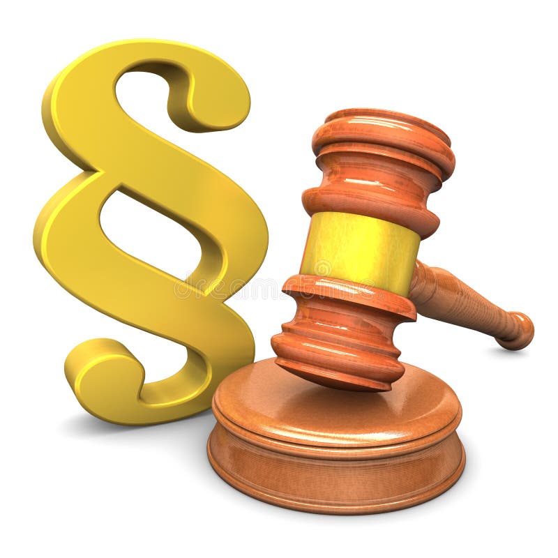 Hammer Paragraph Gold stock illustration. Illustration of consultation ...