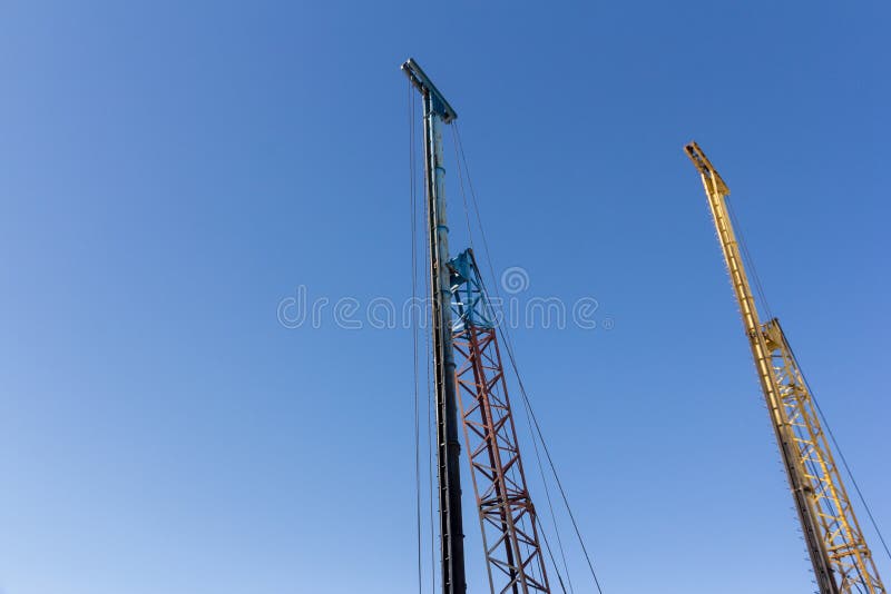 Hammer from a Piling Machine. Pile Driving Machine. Pile Driving ...