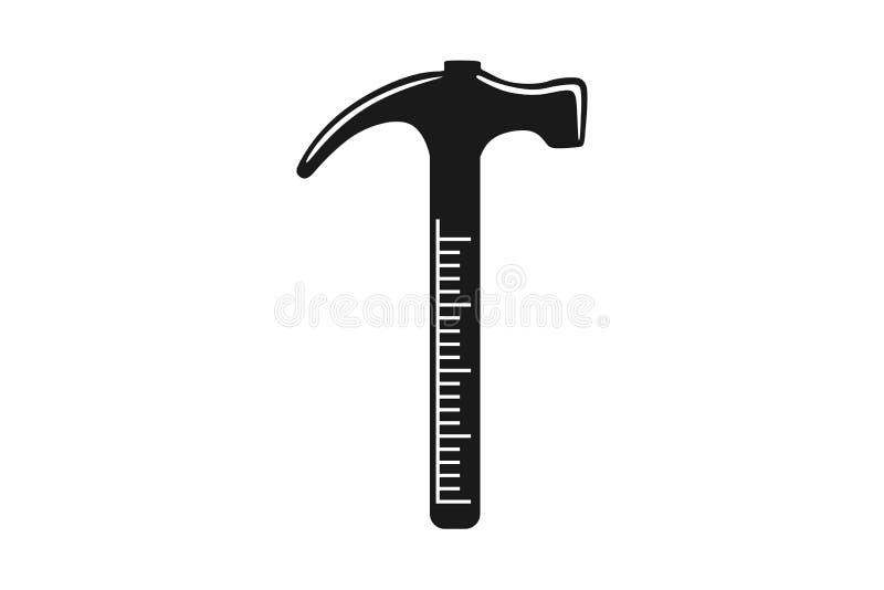 Hammer and Ruler Logo Design. Stock Vector - Illustration of carpentry ...