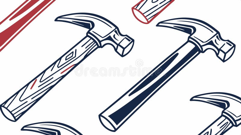 Hammer Set, Tools and Repair Equipment Collection Vector Design ...