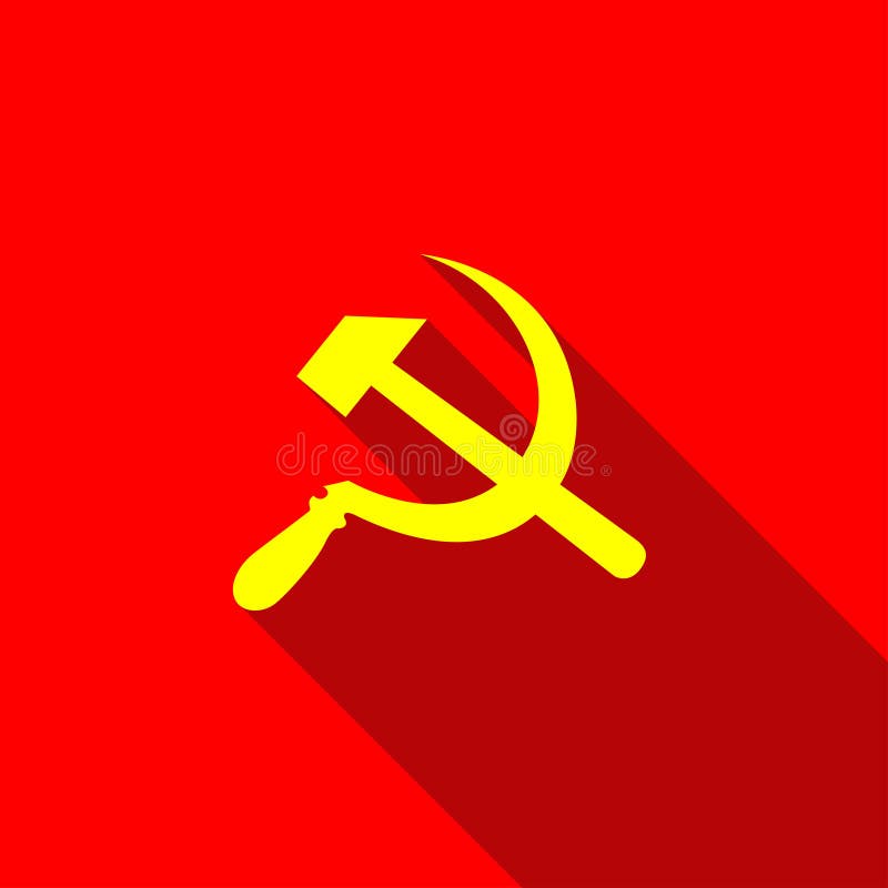 Hammer and Sickle Communist Symbol Stock Illustration - Illustration of ...