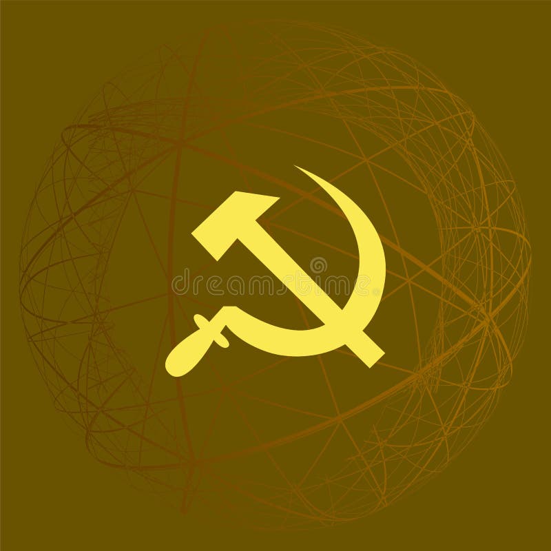 Hammer and Sickle Illustration Stock Illustration - Illustration of ...
