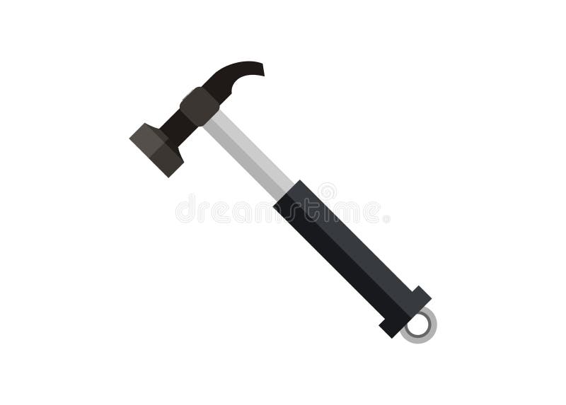 Hammer Simple Flat Isolated Illustration. Stock Vector - Illustration ...