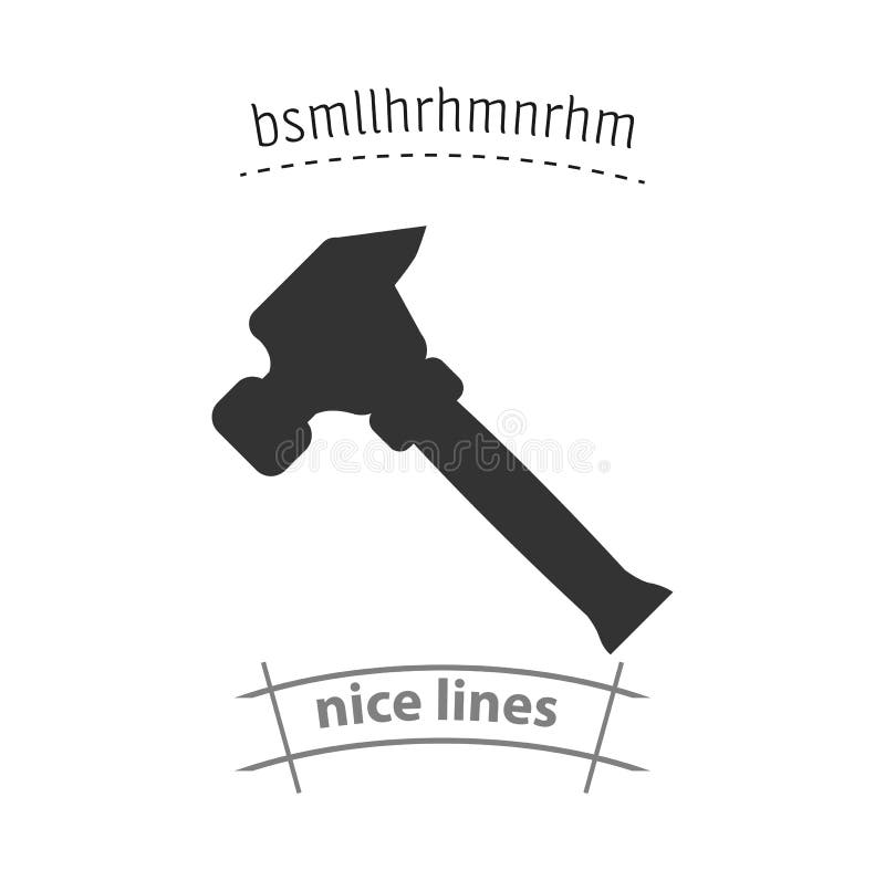 Hammer Simple Icon. Hammer Tool Isolated Icon Stock Vector ...